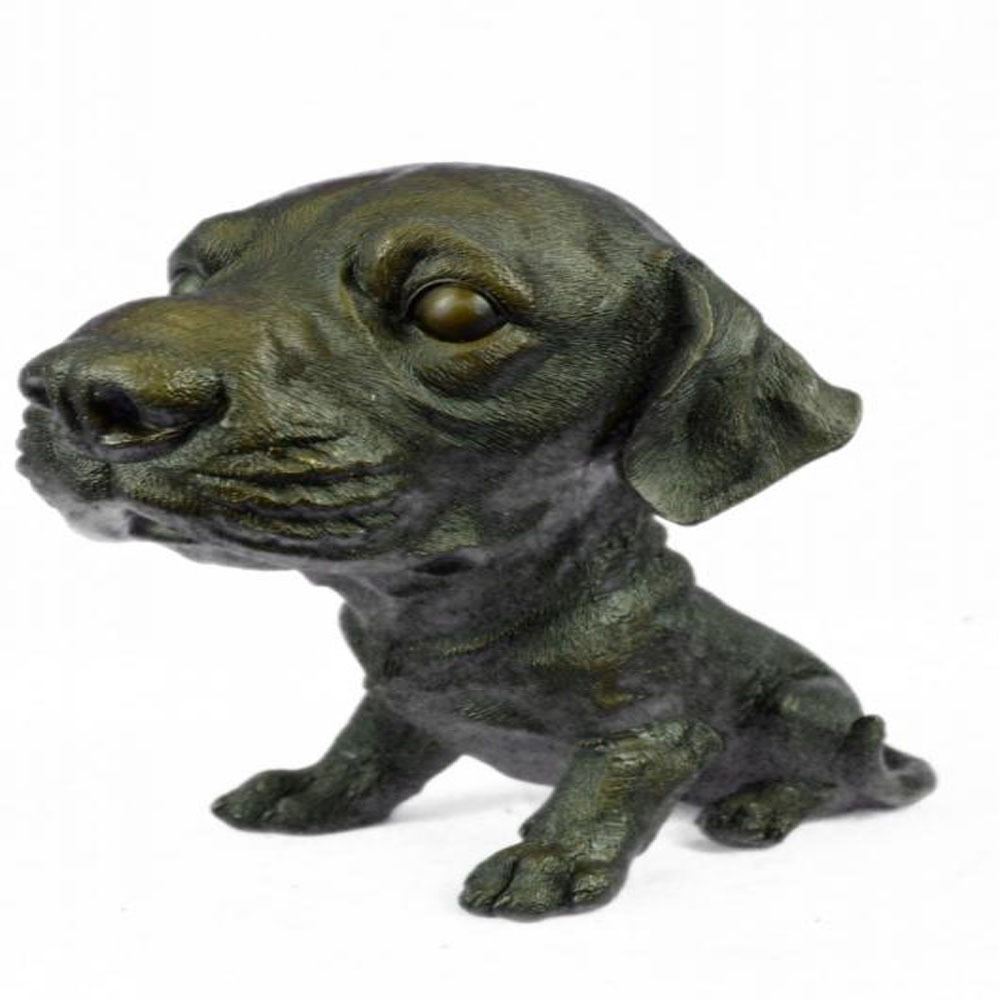 Adorable Labrador puppy Bronze Sculpture