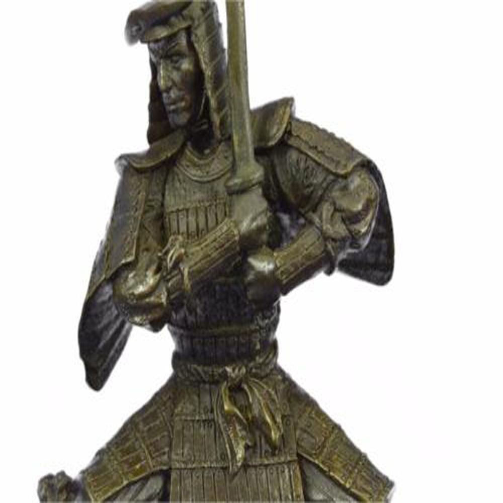 Kamiko Japanese samurai Warrior Bronze Marble Sculpture Statue