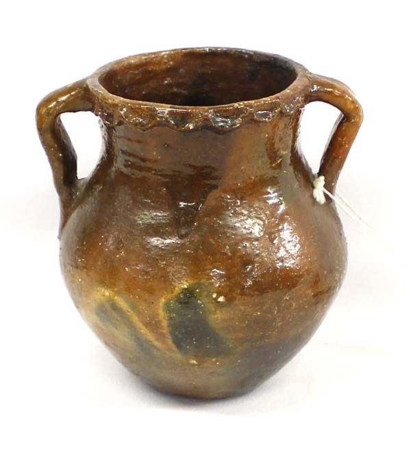 1975 Navajo Pine Pitch Pottery Jar by Mary Smith