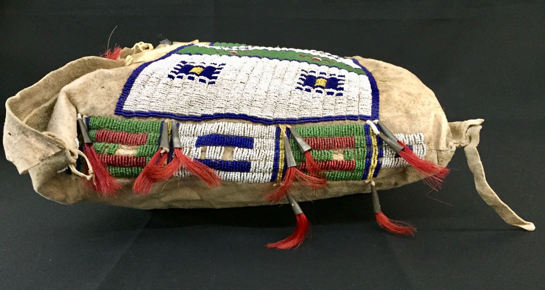 Late 1800s Beaded Teepee Bag