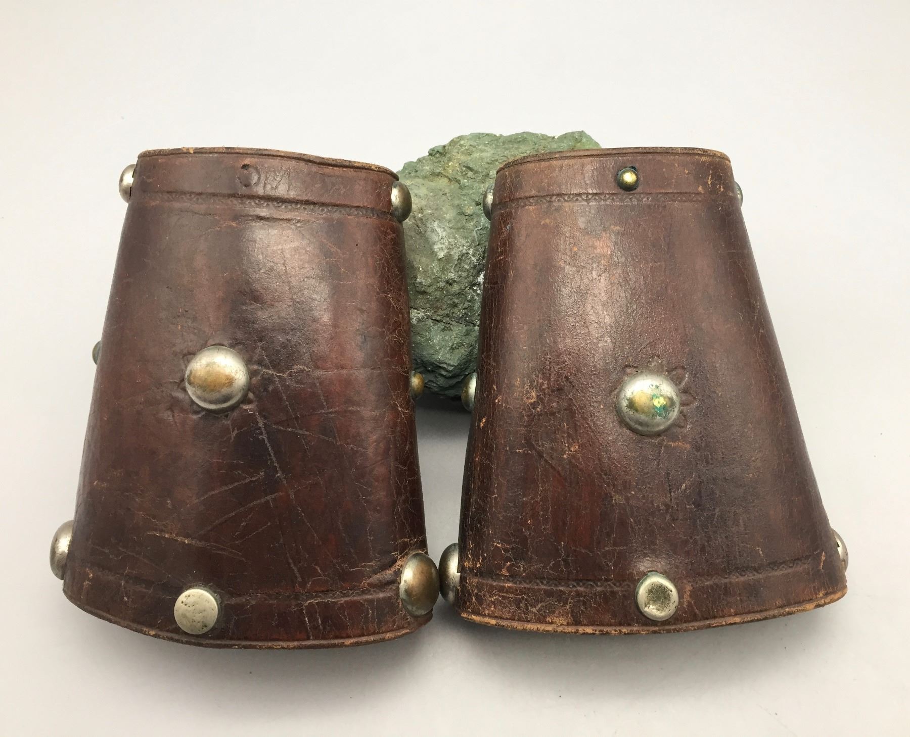 Vintage Leather Cowboy Cuffs