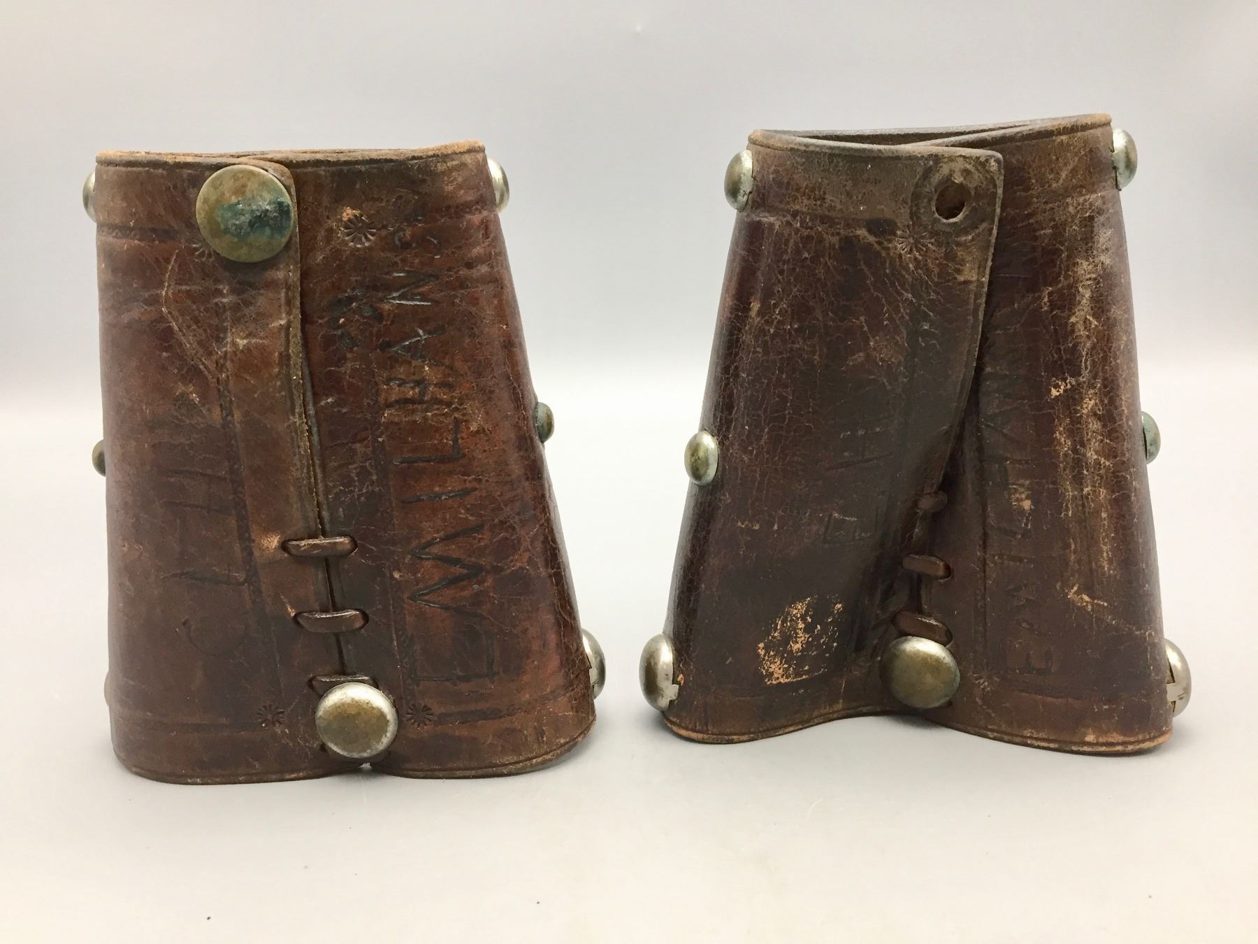 Vintage Leather Cowboy Cuffs