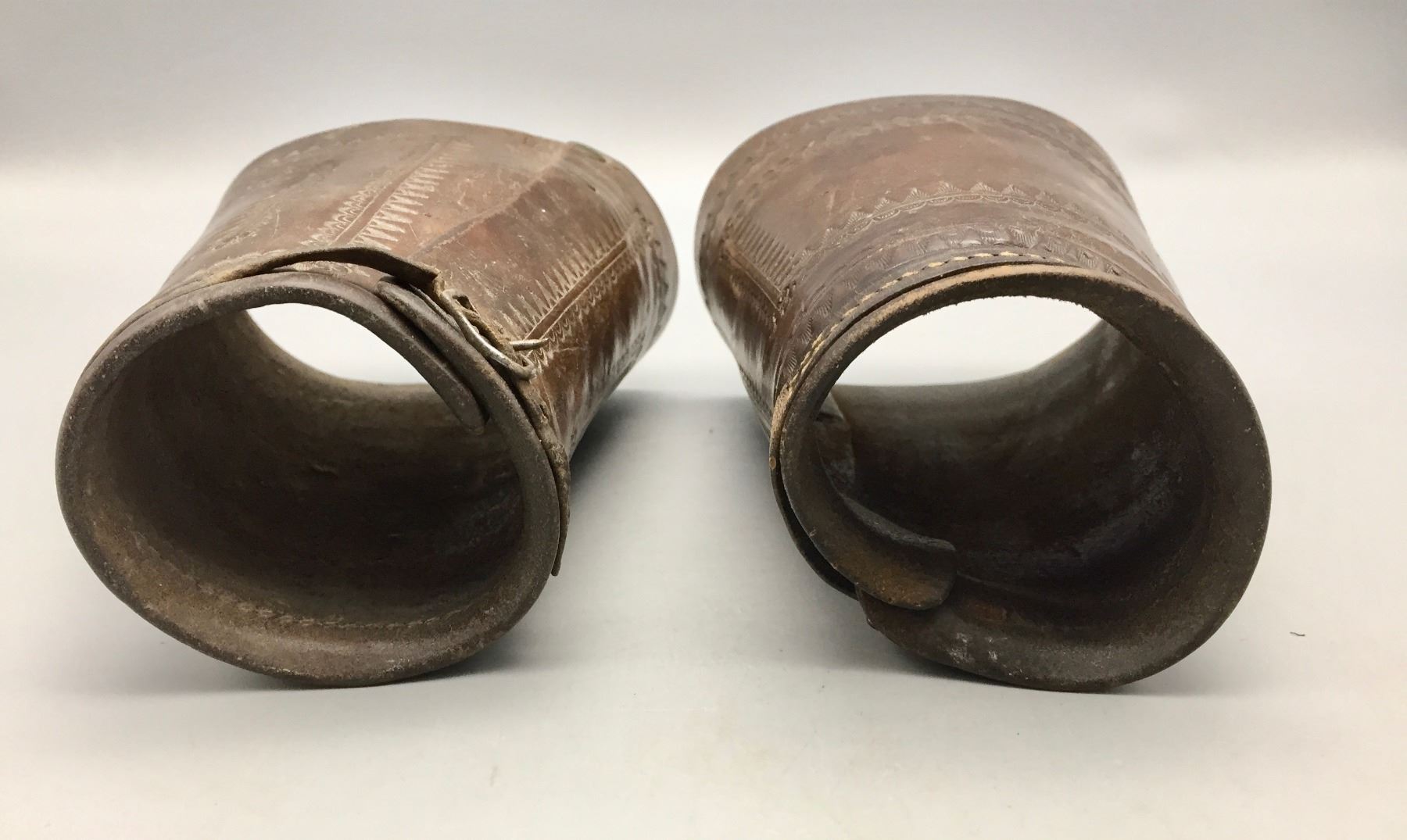 Old Leather Cowboy Wrist Cuffs