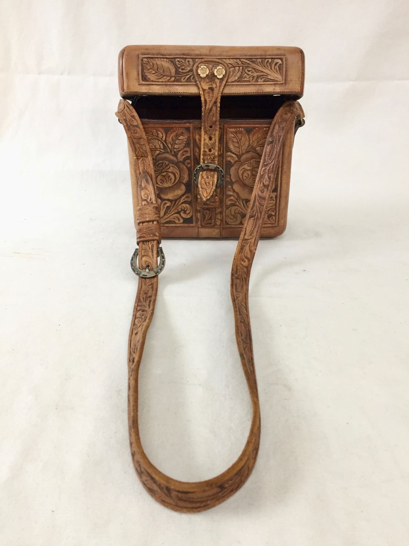 Bohlin Made Leather Case, Sterling Silver and Gold Accents