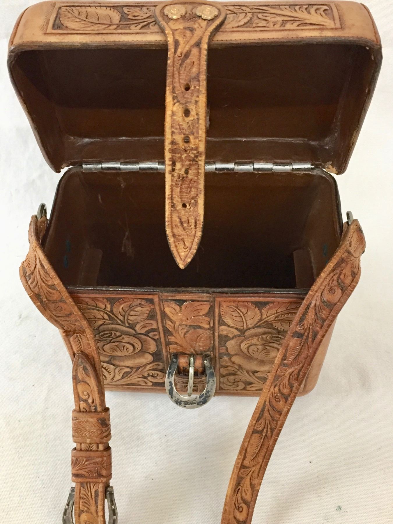 Bohlin Made Leather Case, Sterling Silver and Gold Accents