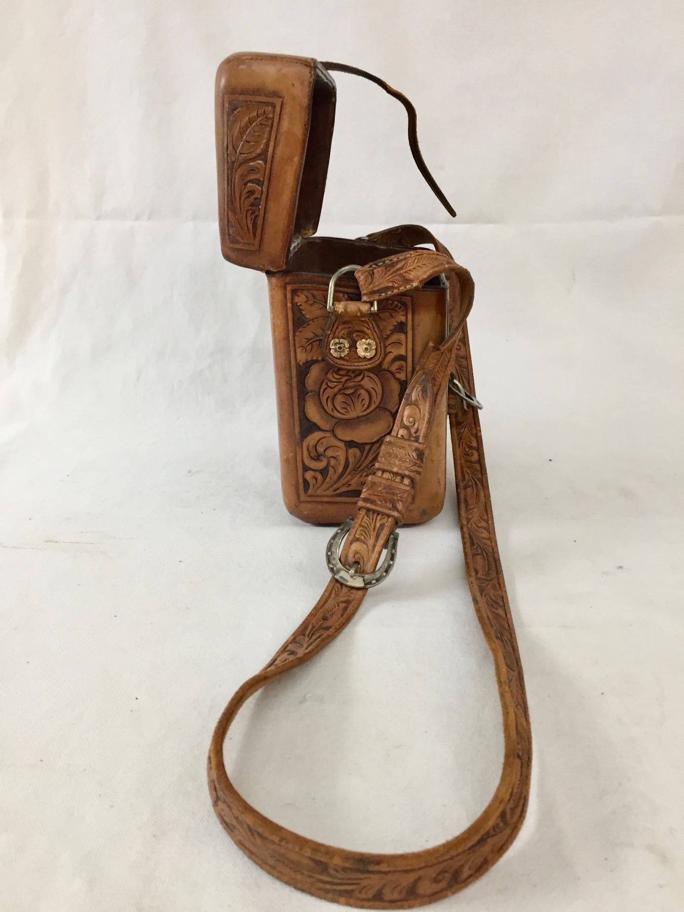 Bohlin Made Leather Case, Sterling Silver and Gold Accents