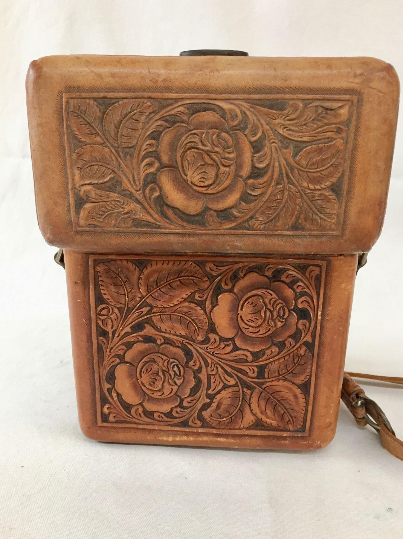 Bohlin Made Leather Case, Sterling Silver and Gold Accents