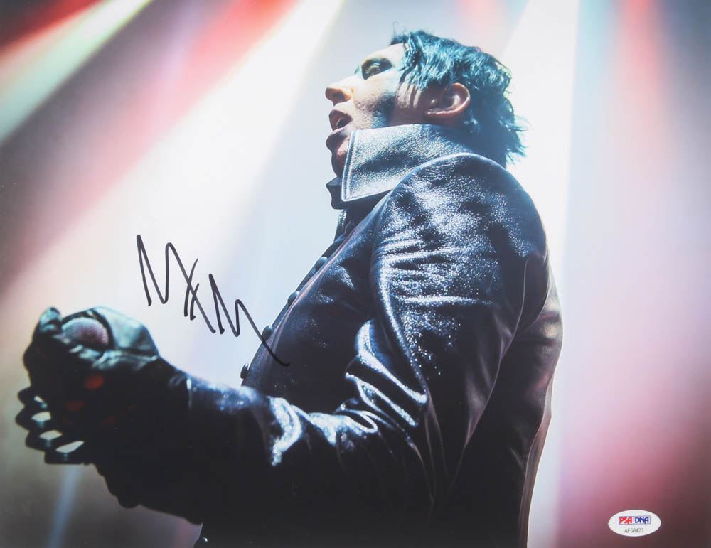 Marilyn Manson Signed 11x14 Photo (PSA COA)