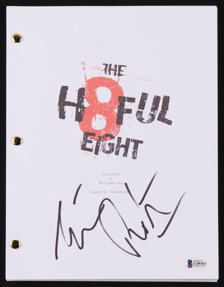 Tim Roth Signed "The Hateful Eight" Movie Script (Beckett Hologram)