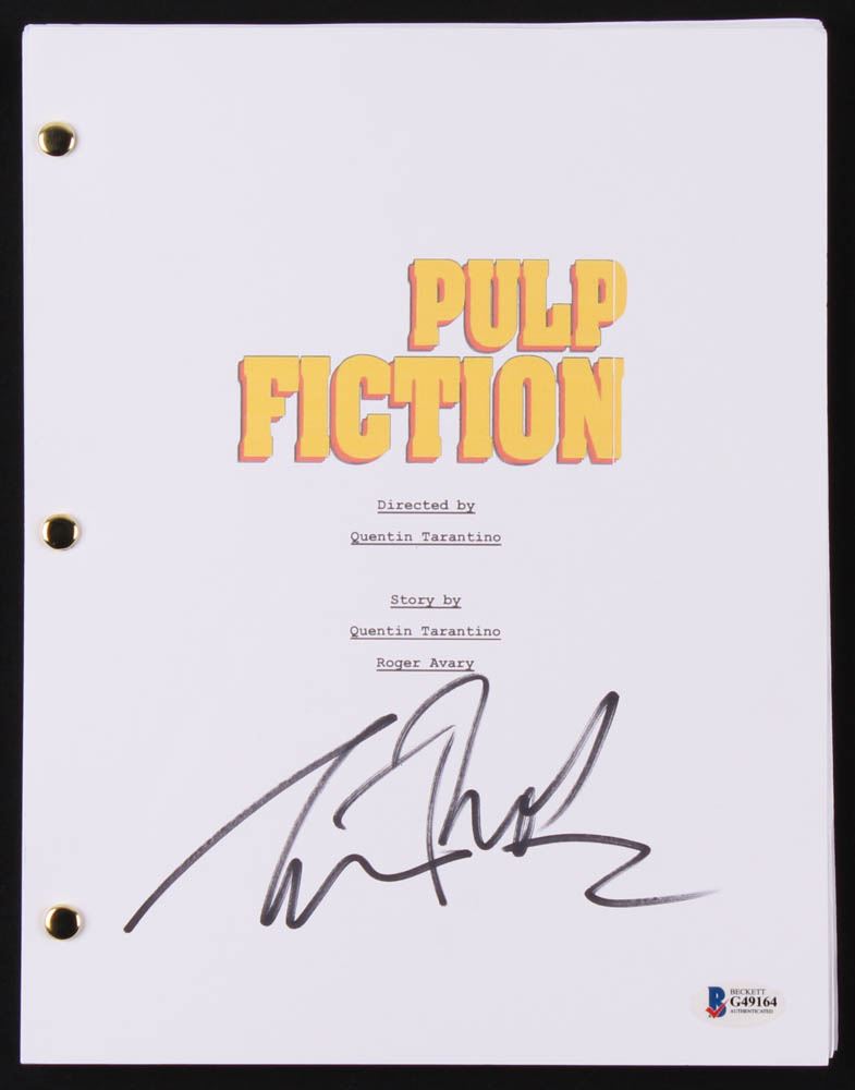 Tim Roth Signed "Pulp Fiction" Movie Script (Beckett COA)