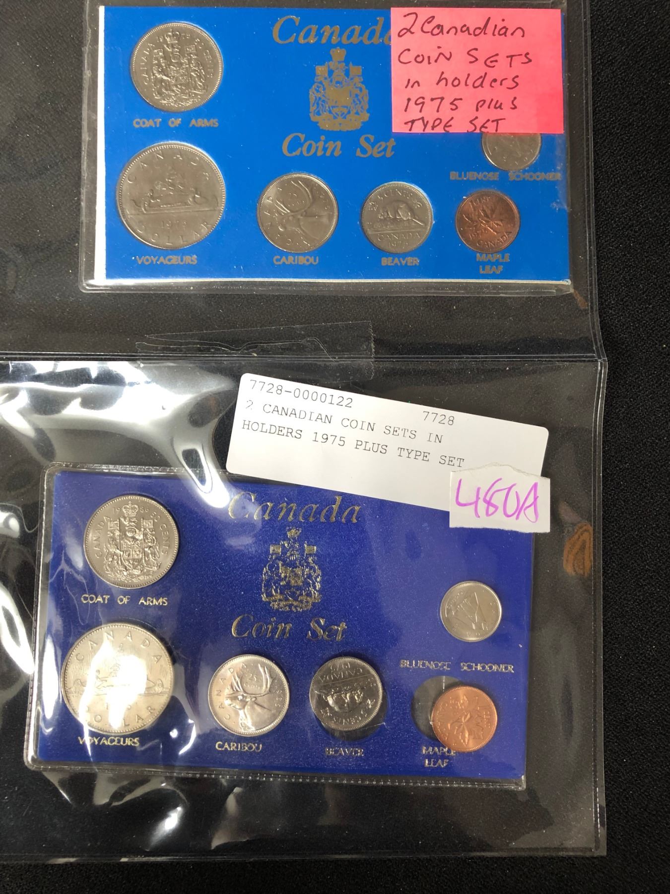2 CANADIAN COIN SETS (1975 PLUS TYPE SET)