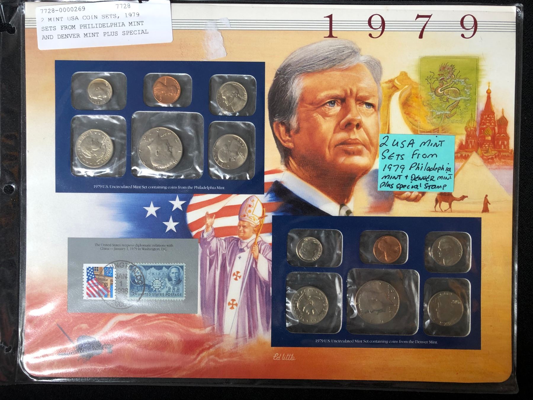 2 USA MINTS SETS FROM 1979 (PHILADELPHIA & DENVER MINT SETS + SPECIAL ...