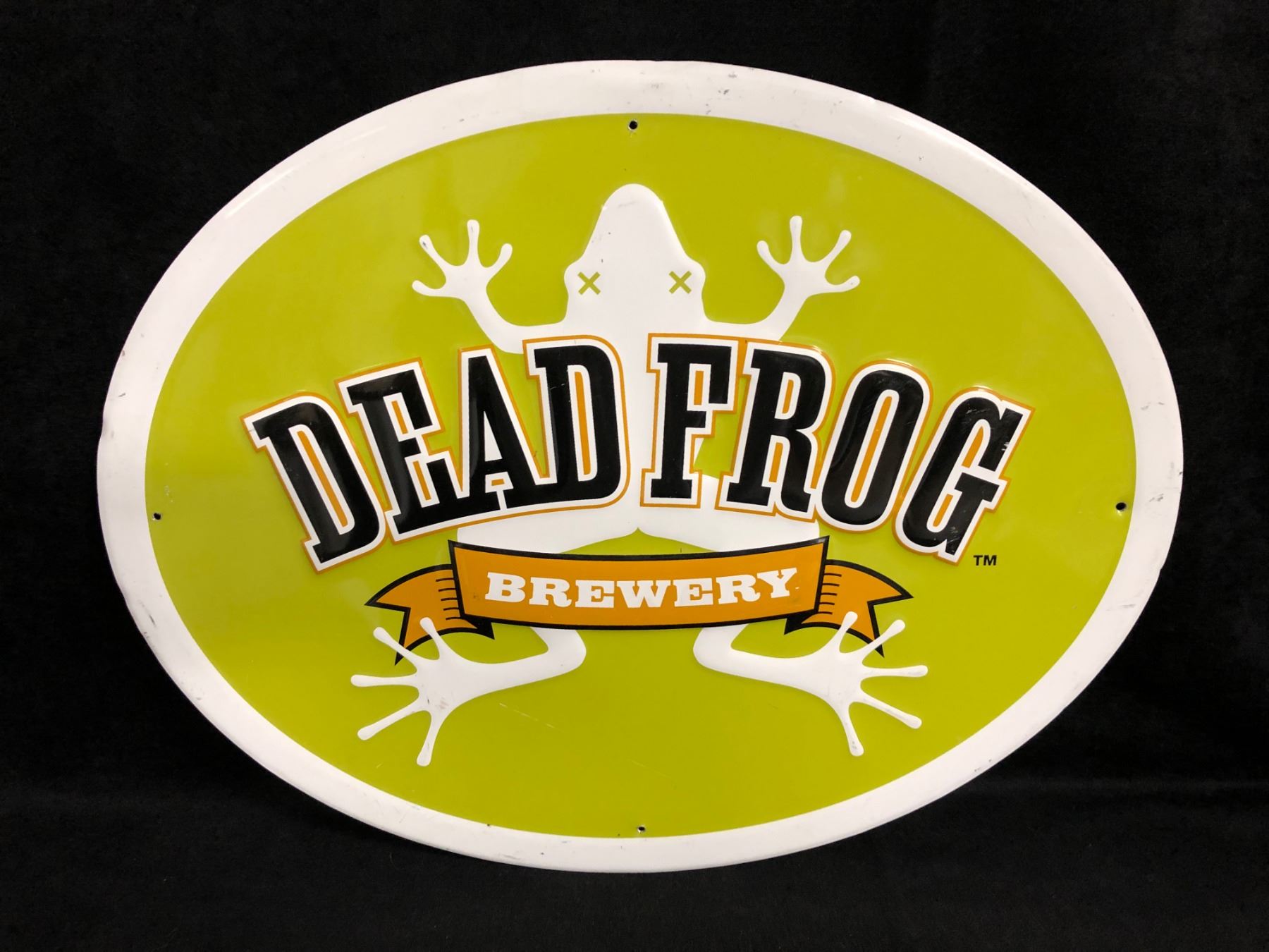 DEAD FROG BREWING TIN BEER SIGN