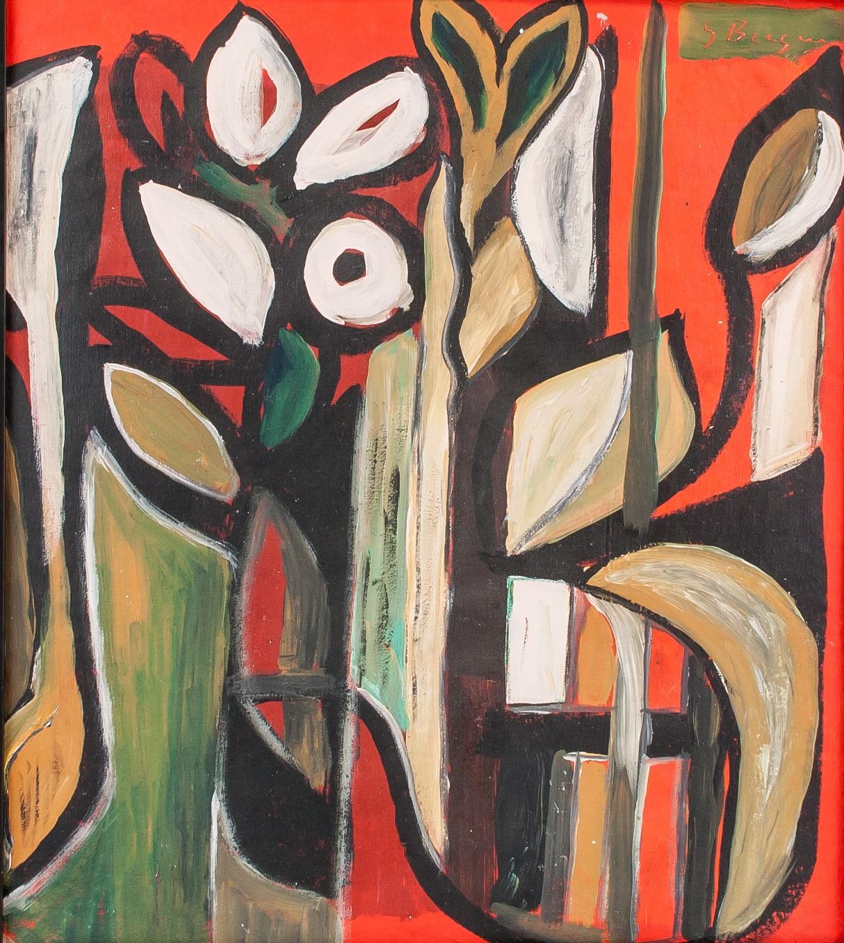 Georges Braque French Fauvist Acrylic on Canvas