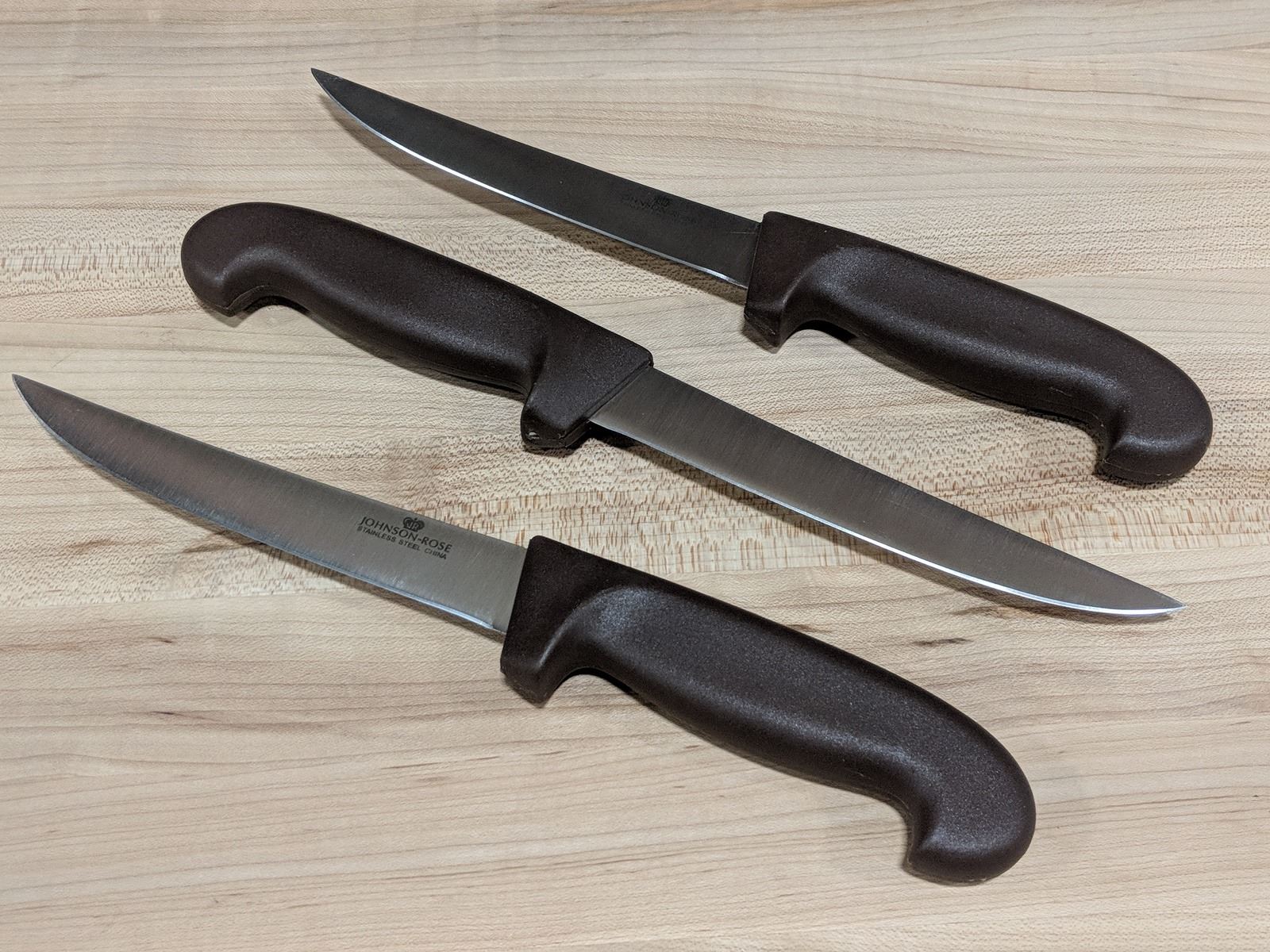 6" BONING KNIVES, JOHNSON-ROSE 25123 - LOT OF 3