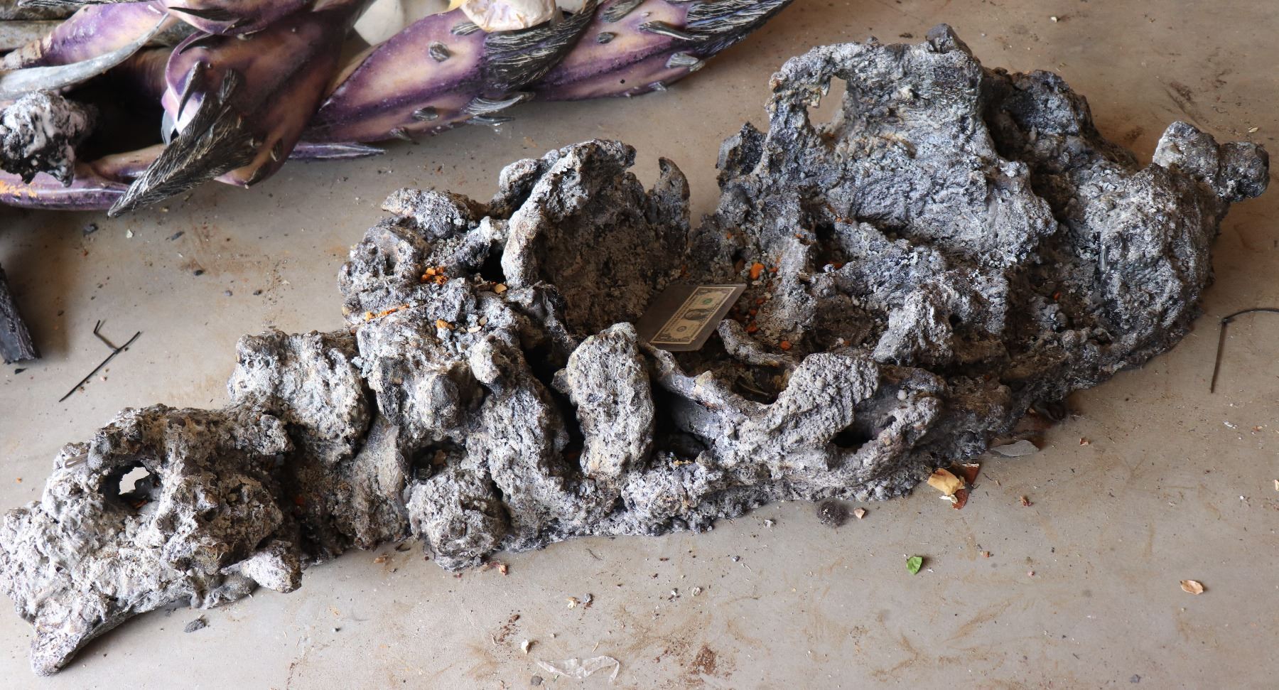 THE THING HUGE BURNT FROZEN SECTION