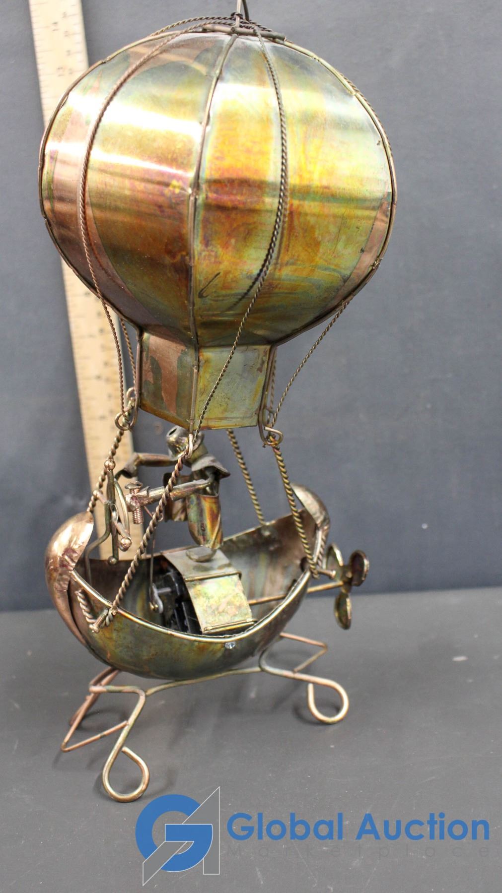 Brass Musical Flying Hot Air Balloon/Ship