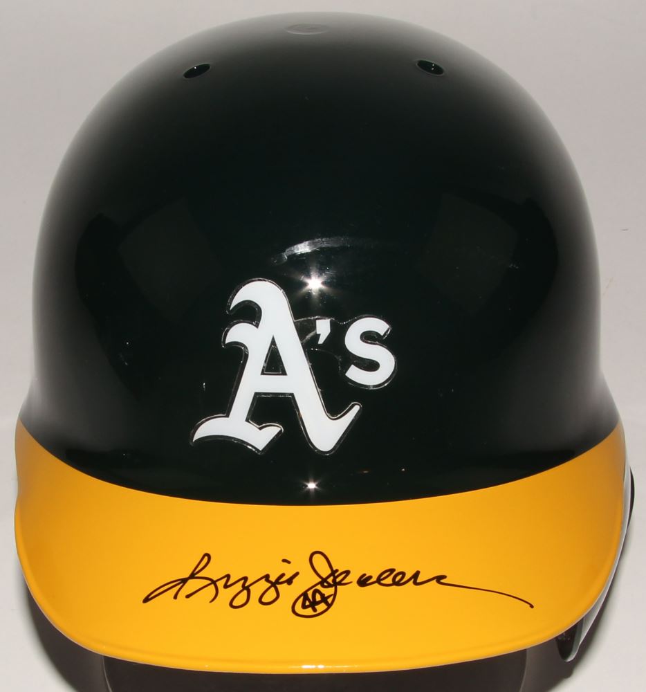 Reggie Jackson Signed Athletics Authentic Full-Size Batting Helmet (JSA ...
