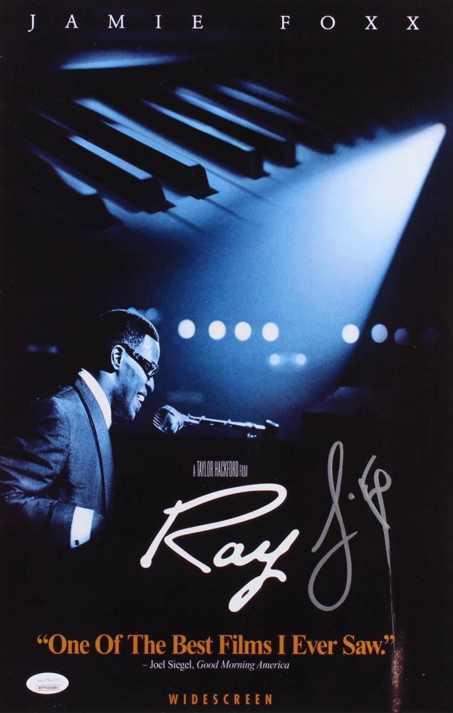 Jamie Foxx Signed "Ray" 11x17 Movie Poster Photo (JSA COA)