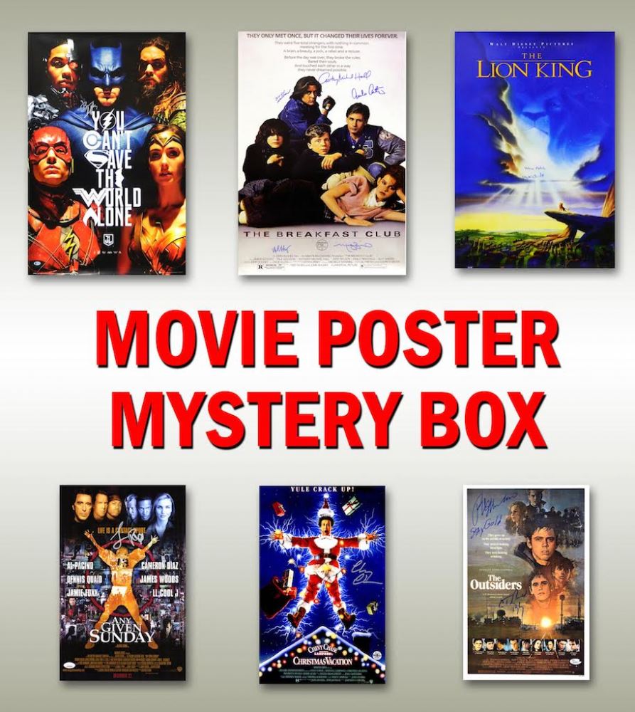 Hollywood Classic Movies Signed 11x17 Movie Posters Mystery Box ...