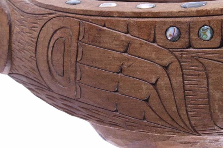 Northwest Coast Haida-Tlingit Carved Bowl c. 1900-