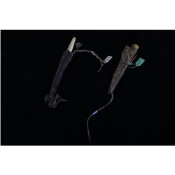 19th C Sioux Native American Parfleche Bone Awls