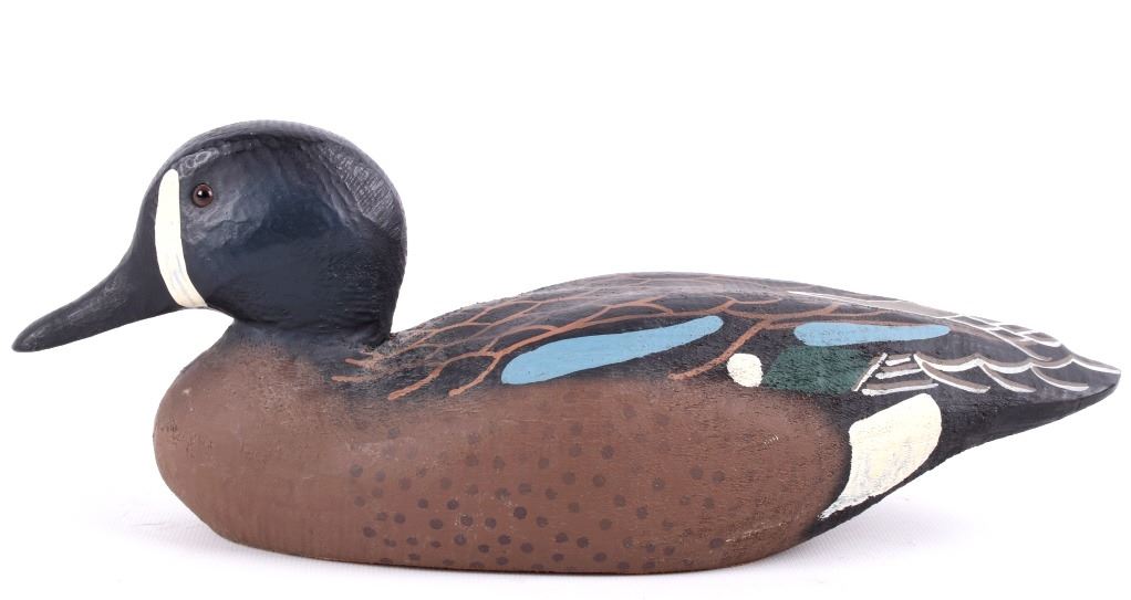 Herter's Blue Wing Teal Carved Decoy