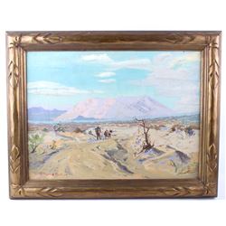 Original R. Thomas Platt Framed Oil Painting; 1929