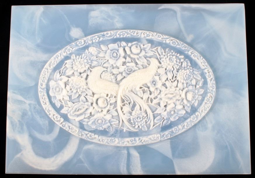 Handcrafted Blue Incolay Jewelry Box