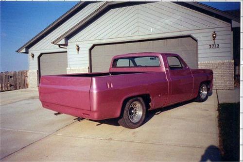 1977 CHEVROLET SHORTBOX-CHOPPED PICKUP, MILD CUSTOM, RE