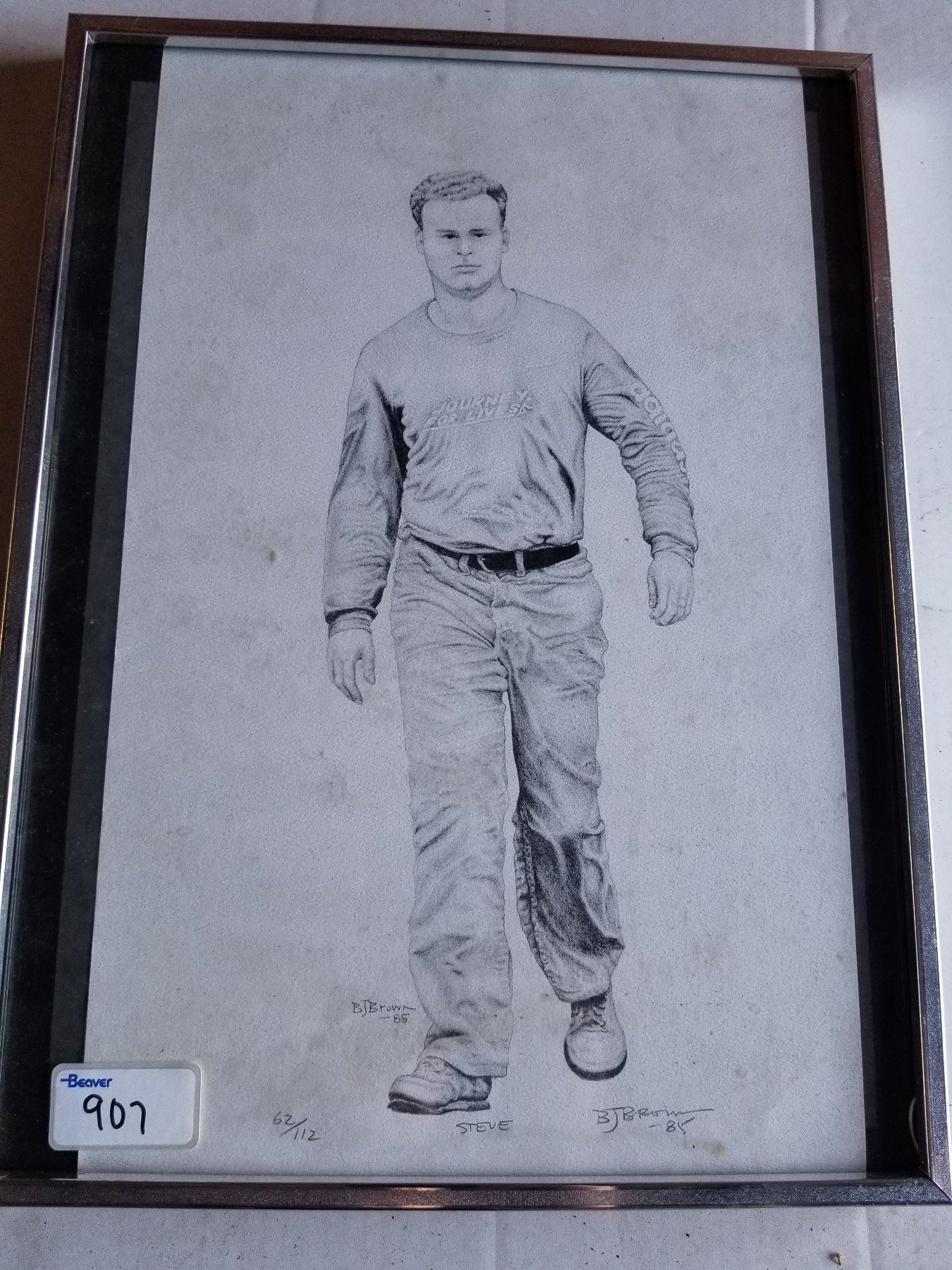 LIMITED EDITION STEVE FONYO PENCIL SKETCH (62/112)