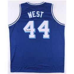 Jerry West Signed Throwback Jersey (JSA COA)