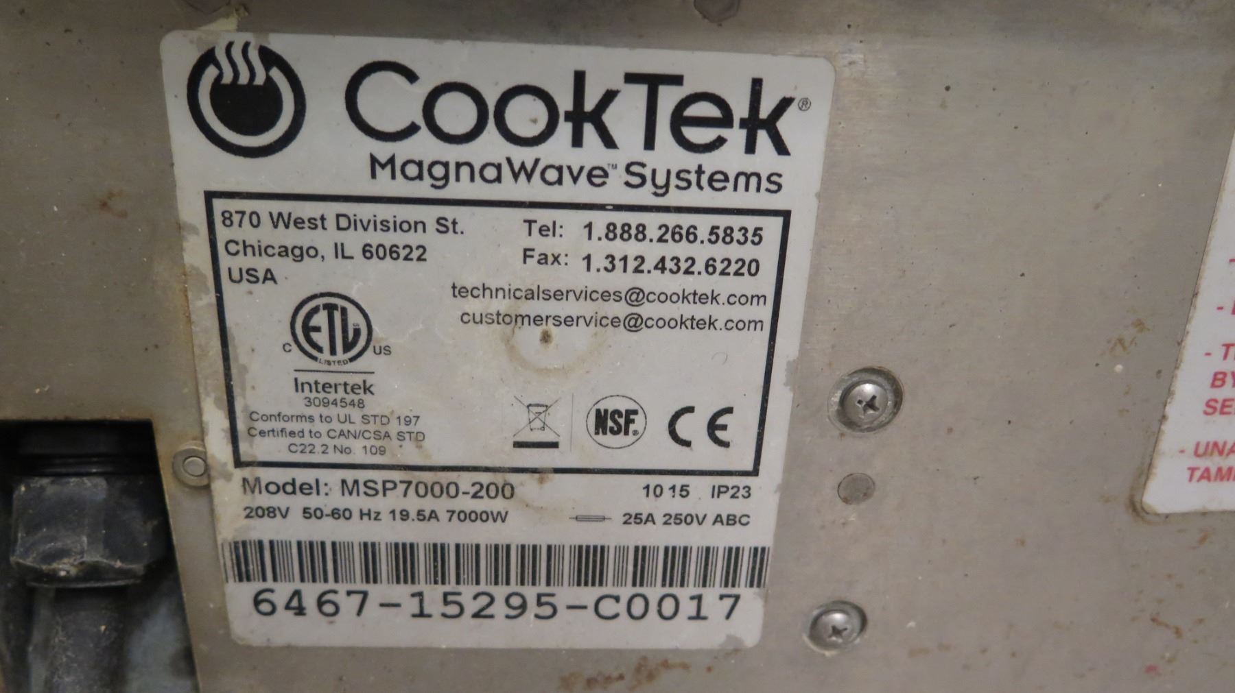 Cooktek Msp 7000 200 Commercial Induction Stock Pot Range Retail 3 942