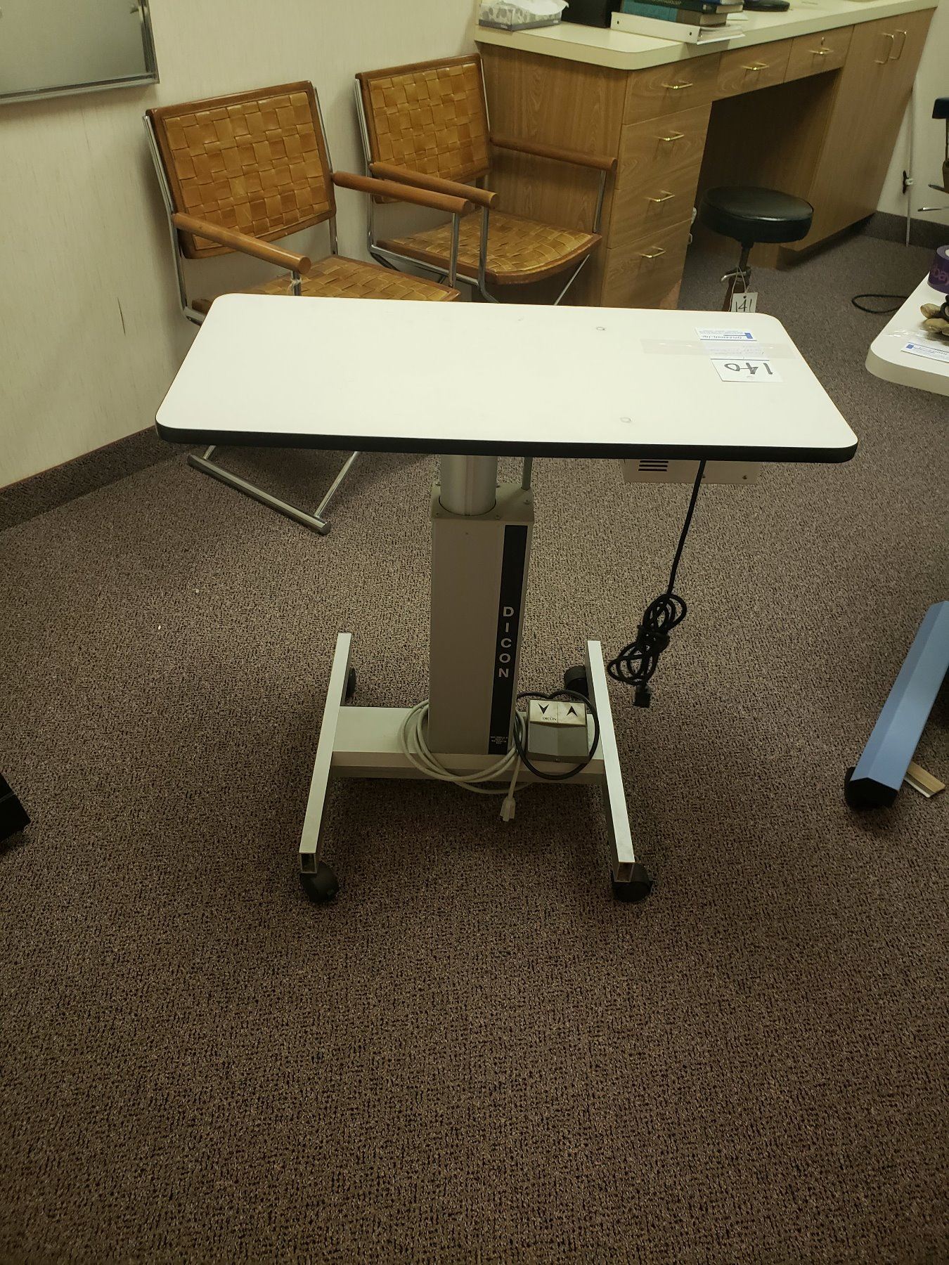 DICON ADJUSTABLE HEIGHT INSTRUMENT TABLE