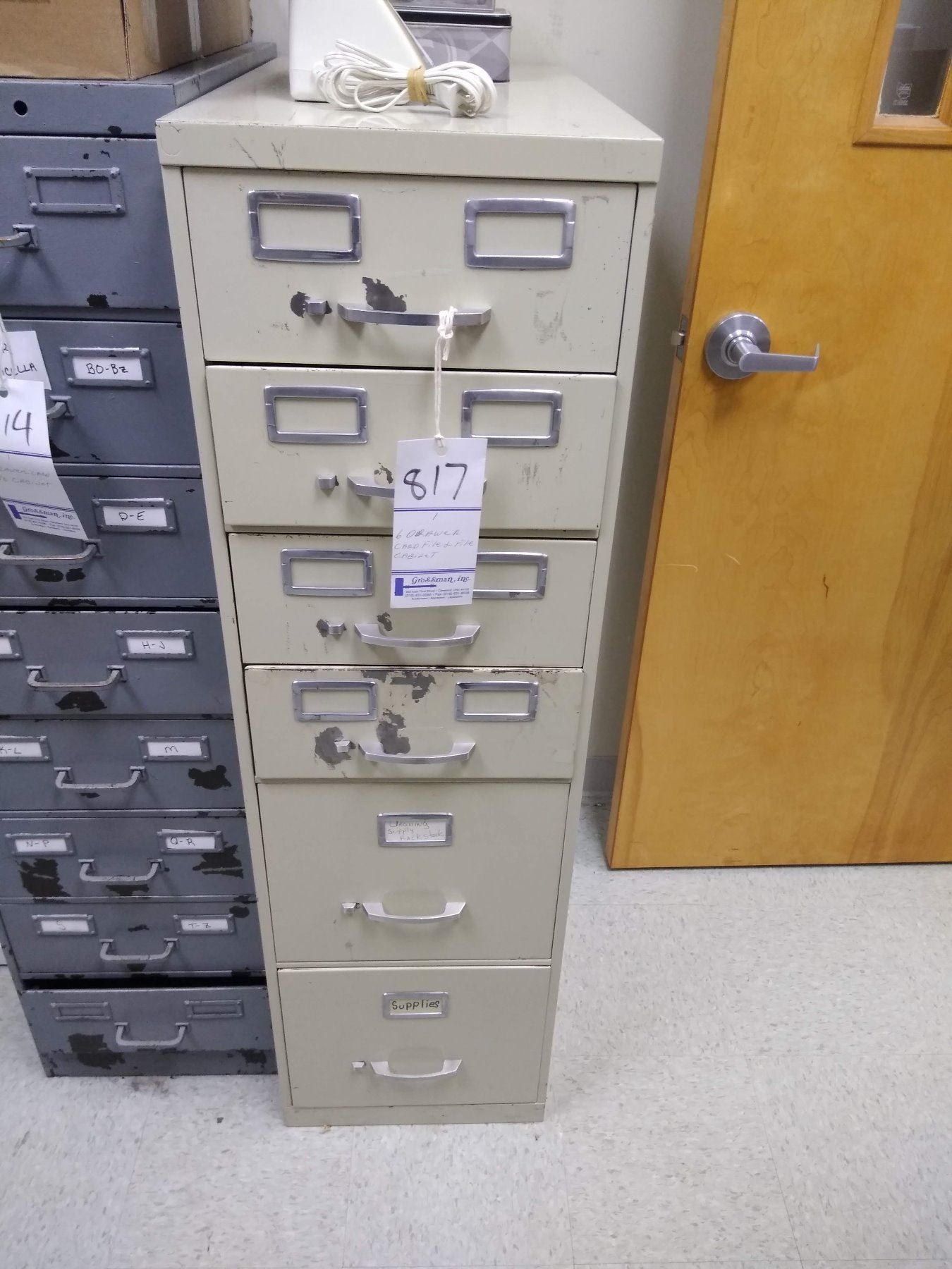 6 DRAWER METAL FILE CABINET