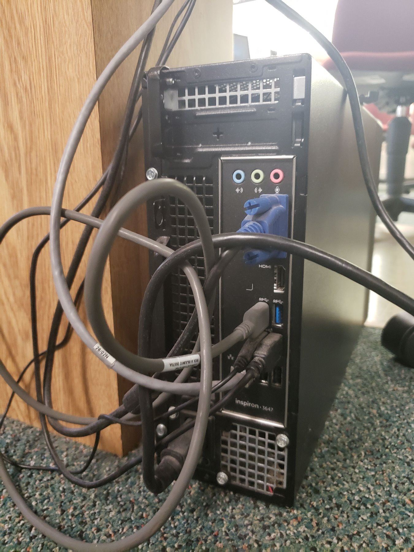 DELL INSPIRON 3647 DESKTOP COMPUTER WITH MONITOR, KEYBOARD, MOUSE AND ...