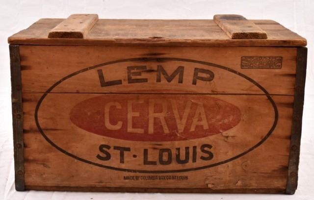 Antique Lemp Cerva Beer Crate