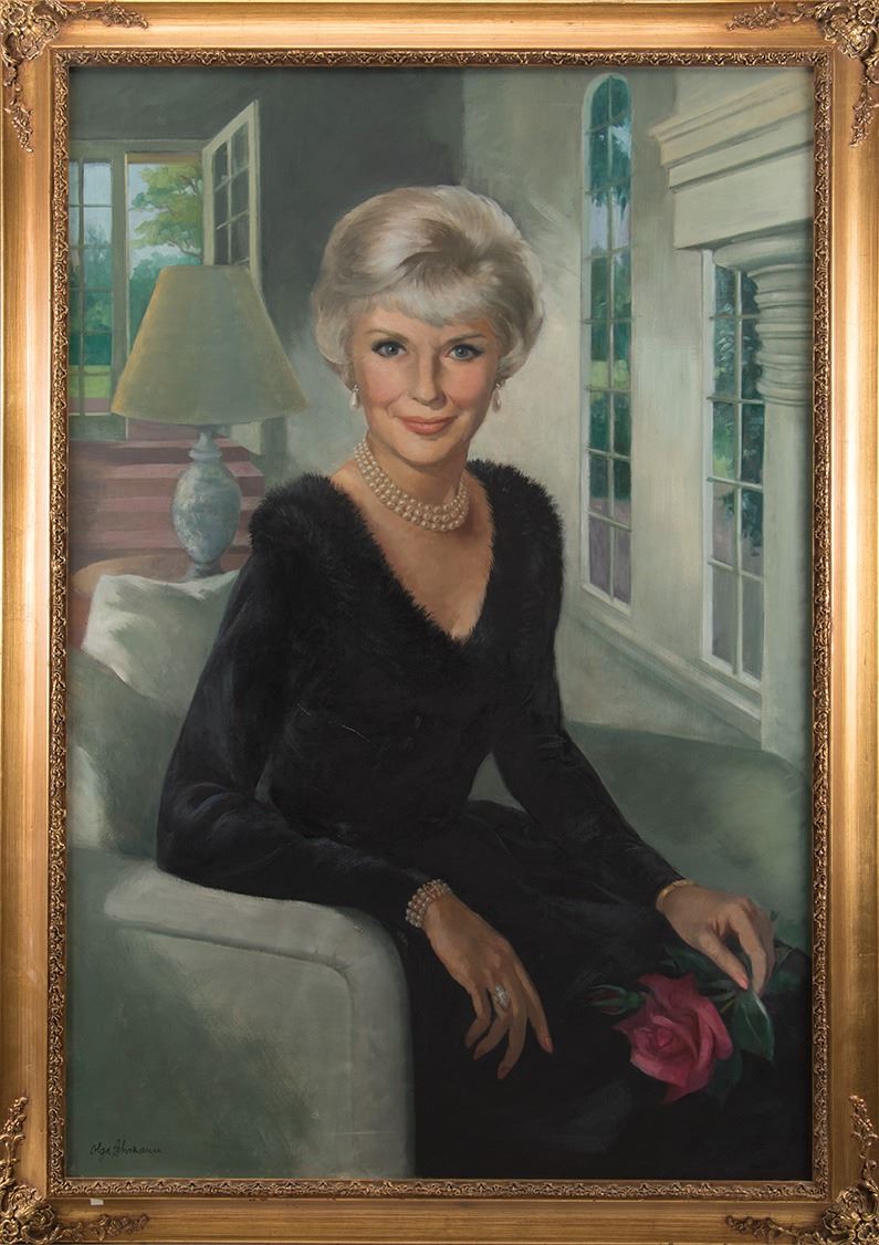 Barbara Stanwyck 'Constance Colby' portrait painting from The Colbys ...