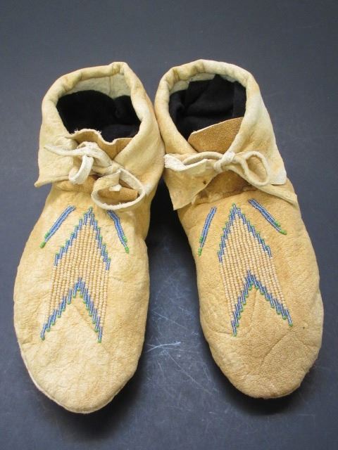 3 Pairs Contemporary Beaded Moccasins