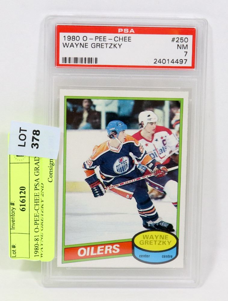1980-81 O-PEE-CHEE PSA GRADED 7 WAYNE GRETZKY 2ND