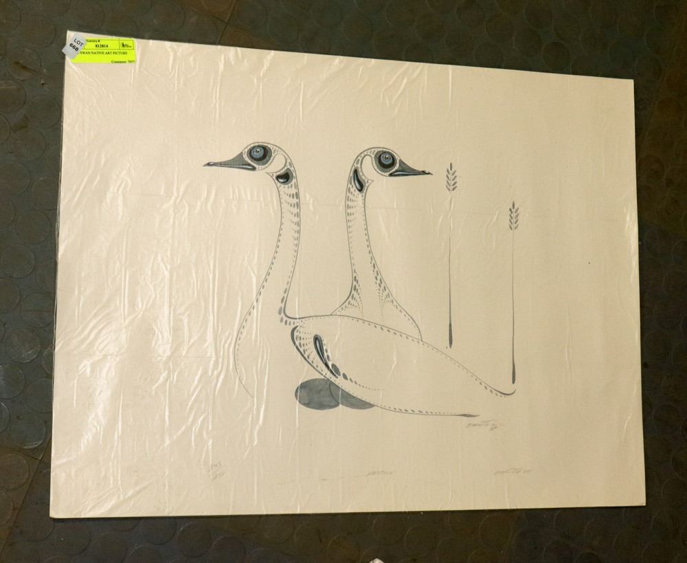 THE SWAN NATIVE ART PICTURE