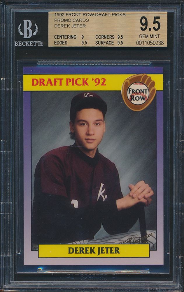 1992 Front Row Draft Picks #55 Derek Jeter (BGS 9.5)