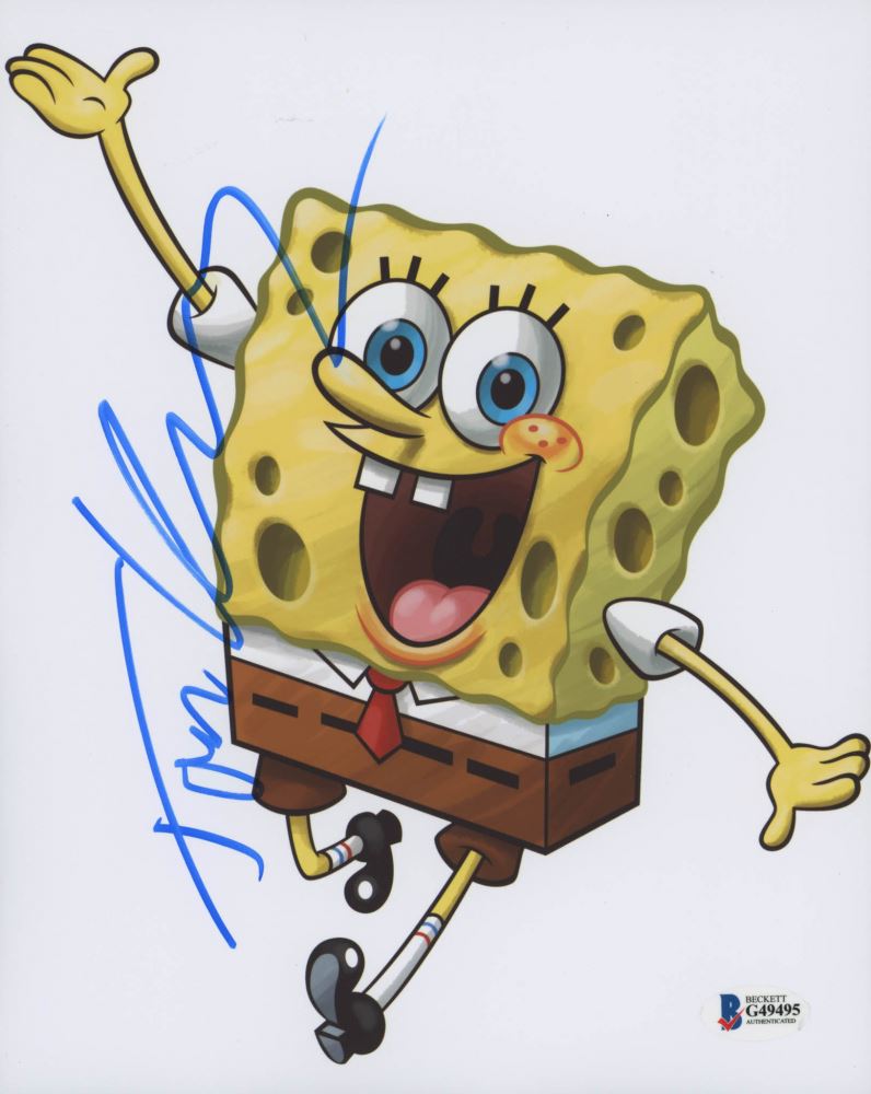 Tom Kenny Signed "SpongeBob SquarePants" 8x10 Photo (Beckett COA)