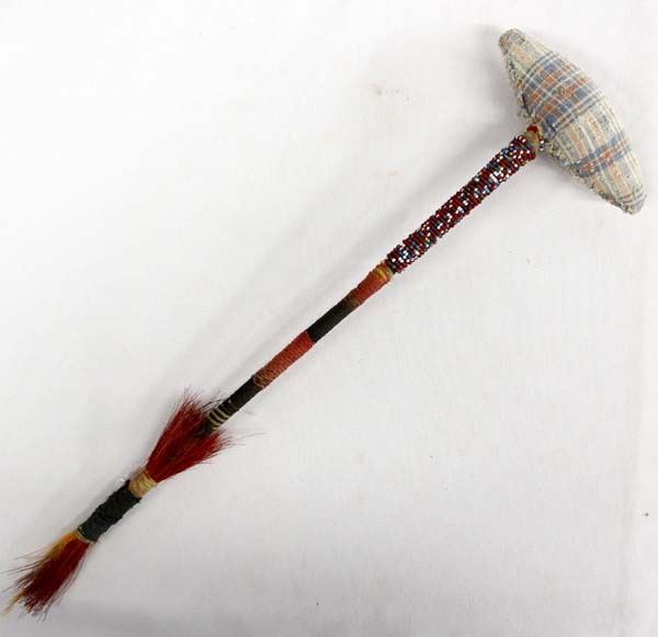 Vintage Cloth Covered Pottery Hammer