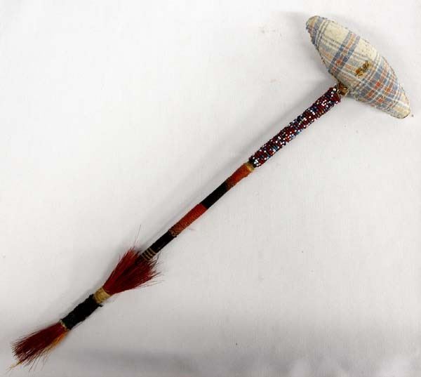 Vintage Cloth Covered Pottery Hammer