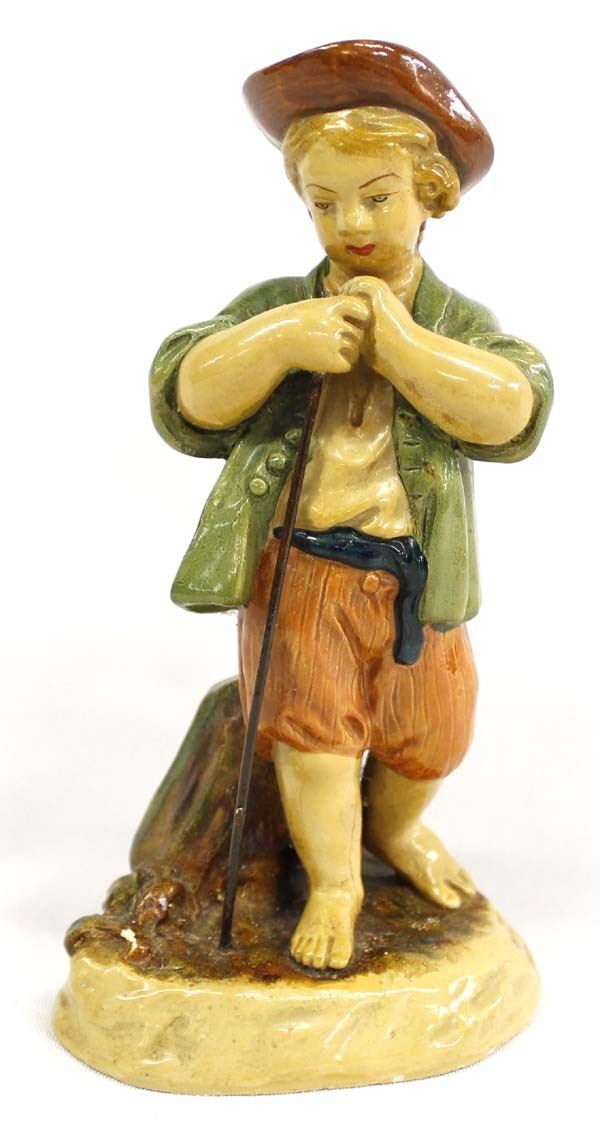 Antique Borghese Shepherd Boy Figurine