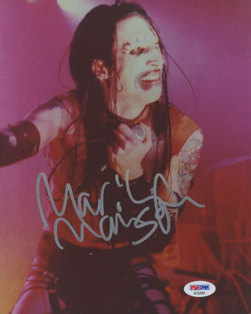 Marilyn Manson Signed 8x10 Photo (PSA COA)