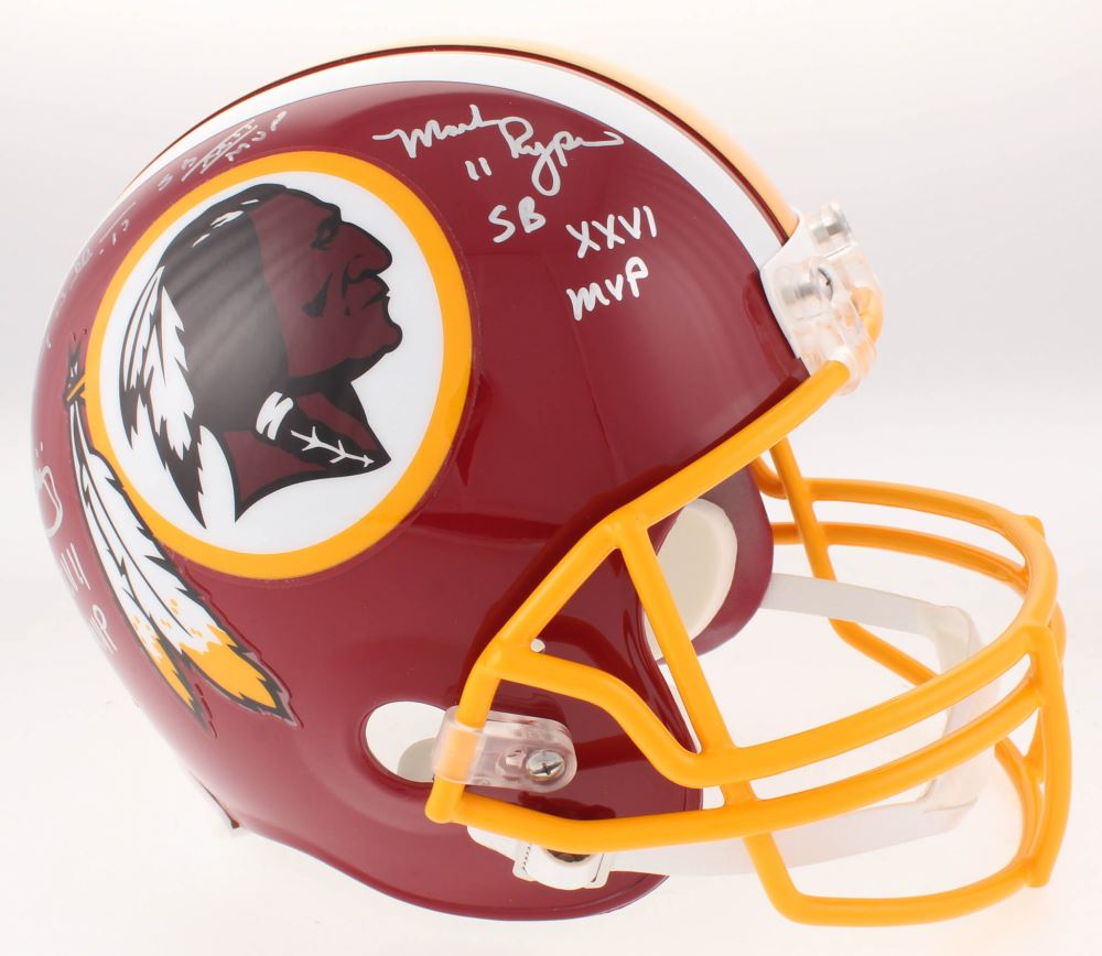 John Riggins, Mark Rypien Doug Williams Signed Washington Redskins Full ...