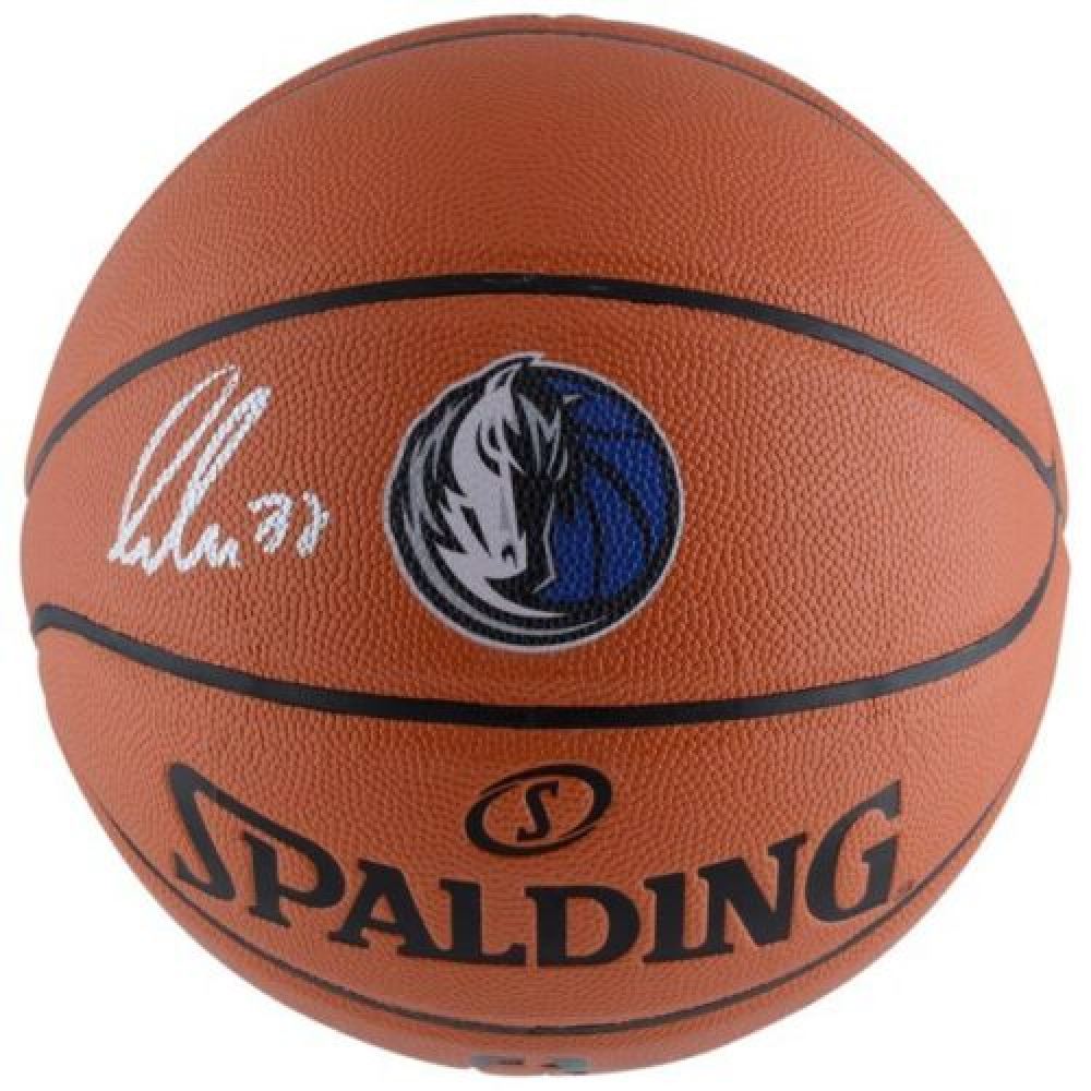 Luka Doncic Signed Mavericks Logo Basketball (Fanatics Hologram)