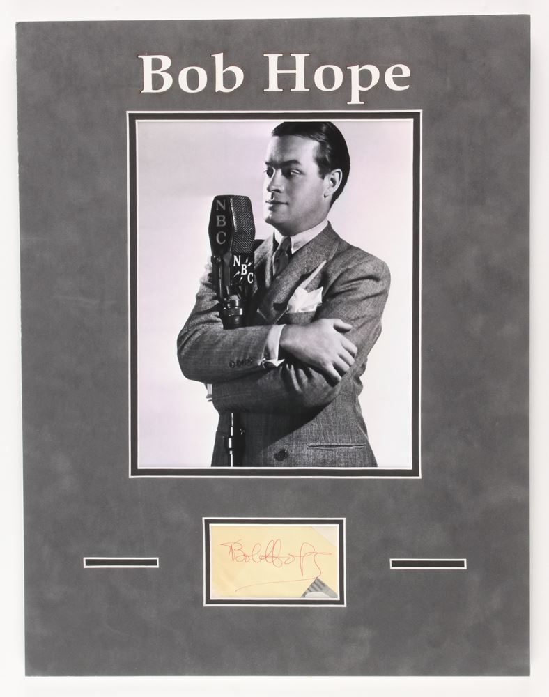 Bob Hope Signed "NBC" 14x18 Custom Framed Cut Display (Beckett LOA)
